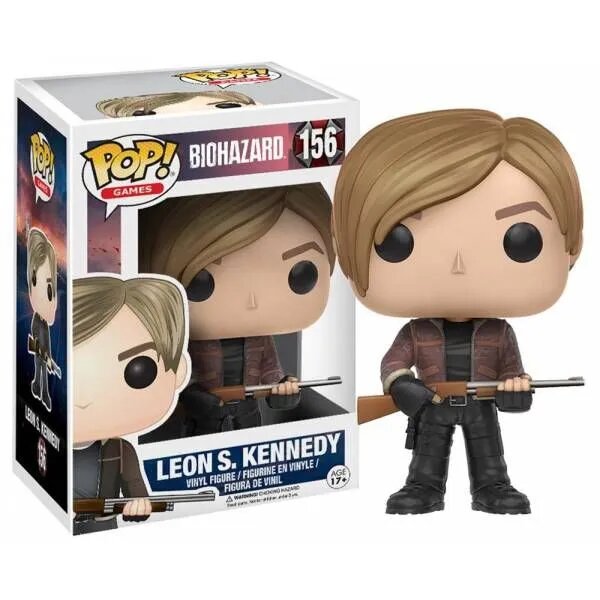 POP! Games: Фигурка Леон Кеннеди (Leon S. Kennedy) с дробовиком #156, из игры Resident Evil, 10 см