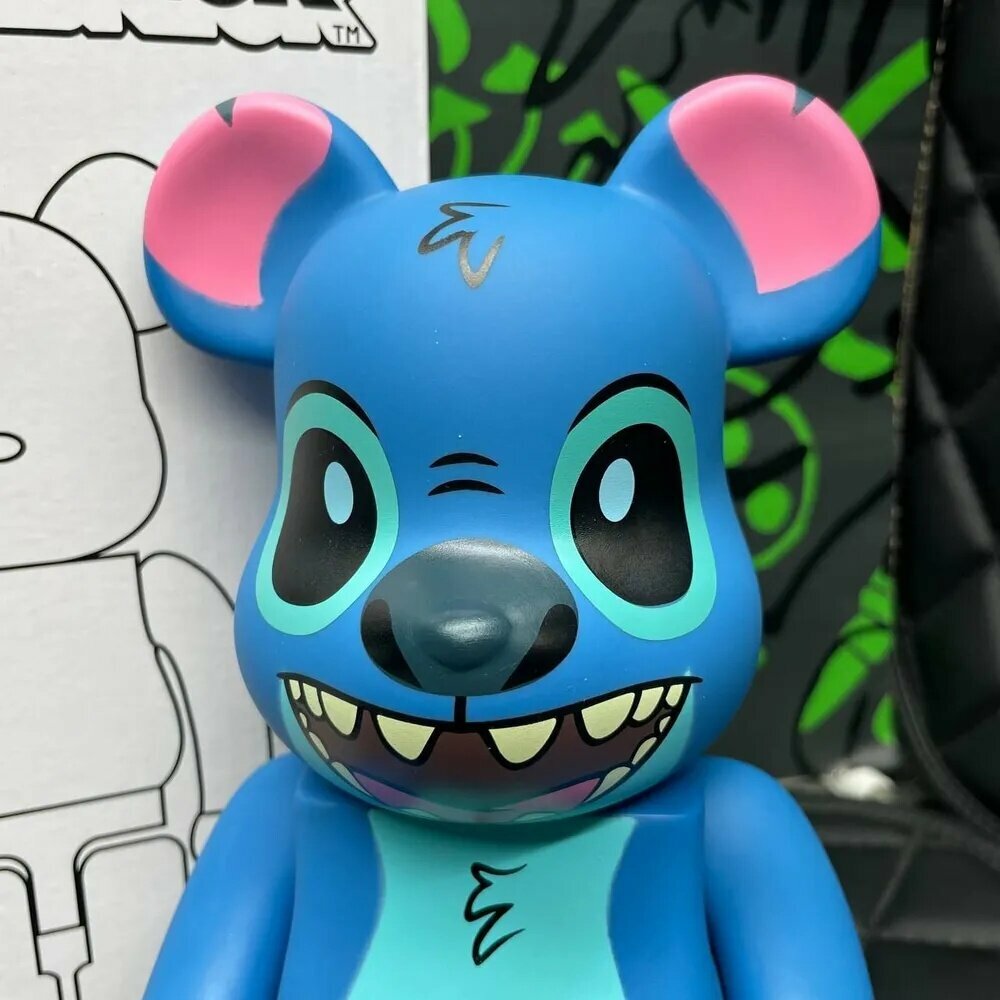 Игрушка Bearbrick Стич 28см — фото 1