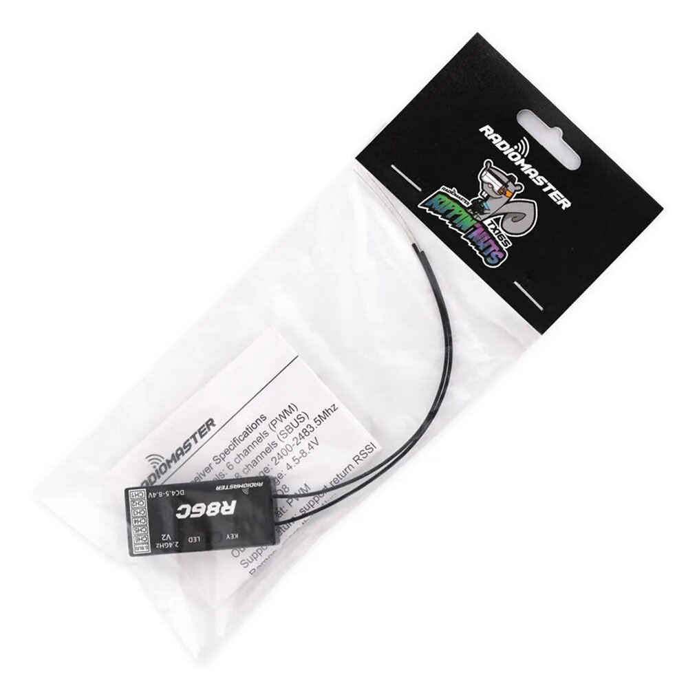 R86C V2 6-канальный приемник Frsky D8/D16, совместимый с Futaba SFHSS PWM / Sbus