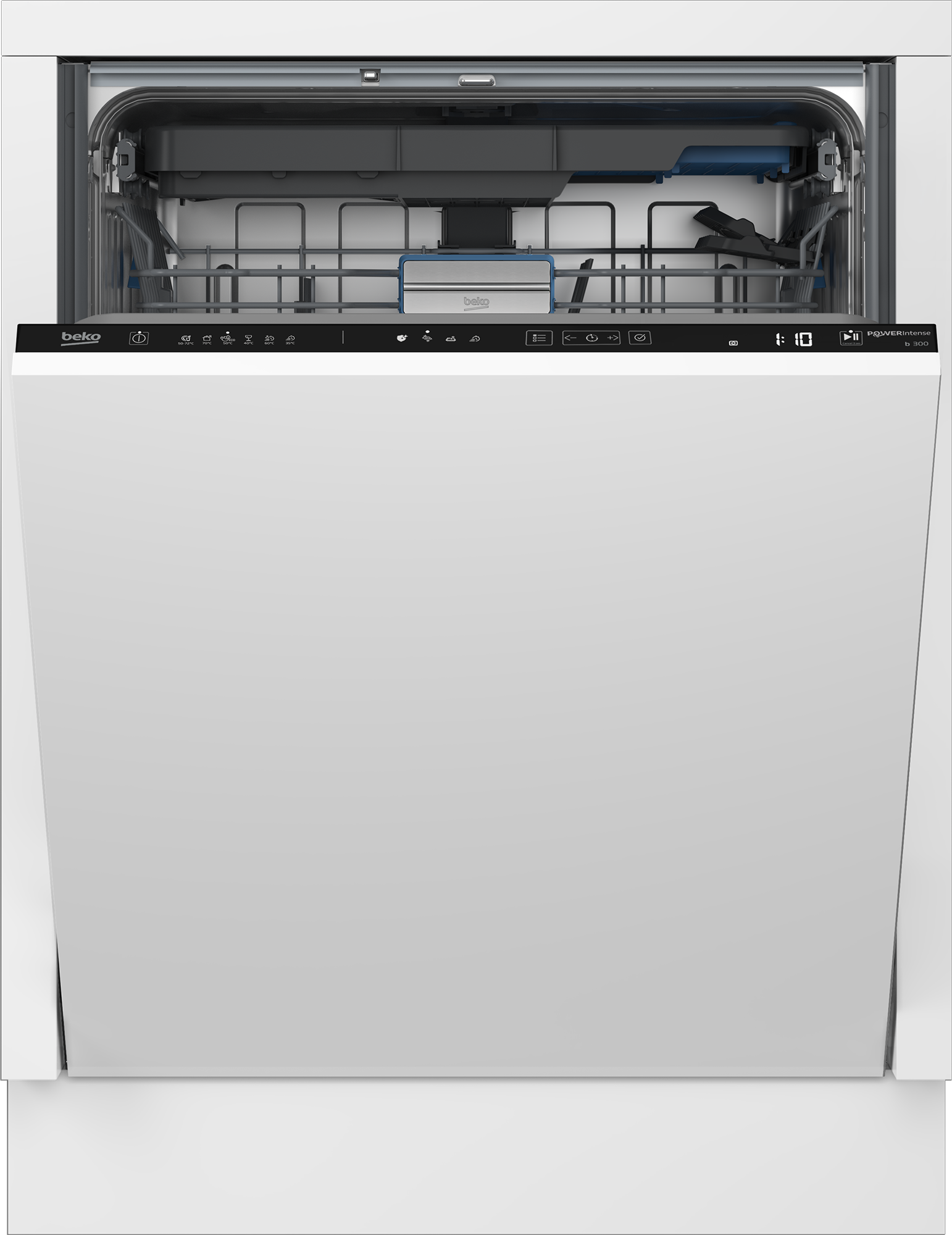 Встраиваемая посудомоечная машина Beko BDIN16620F, 60 см, луч на полу