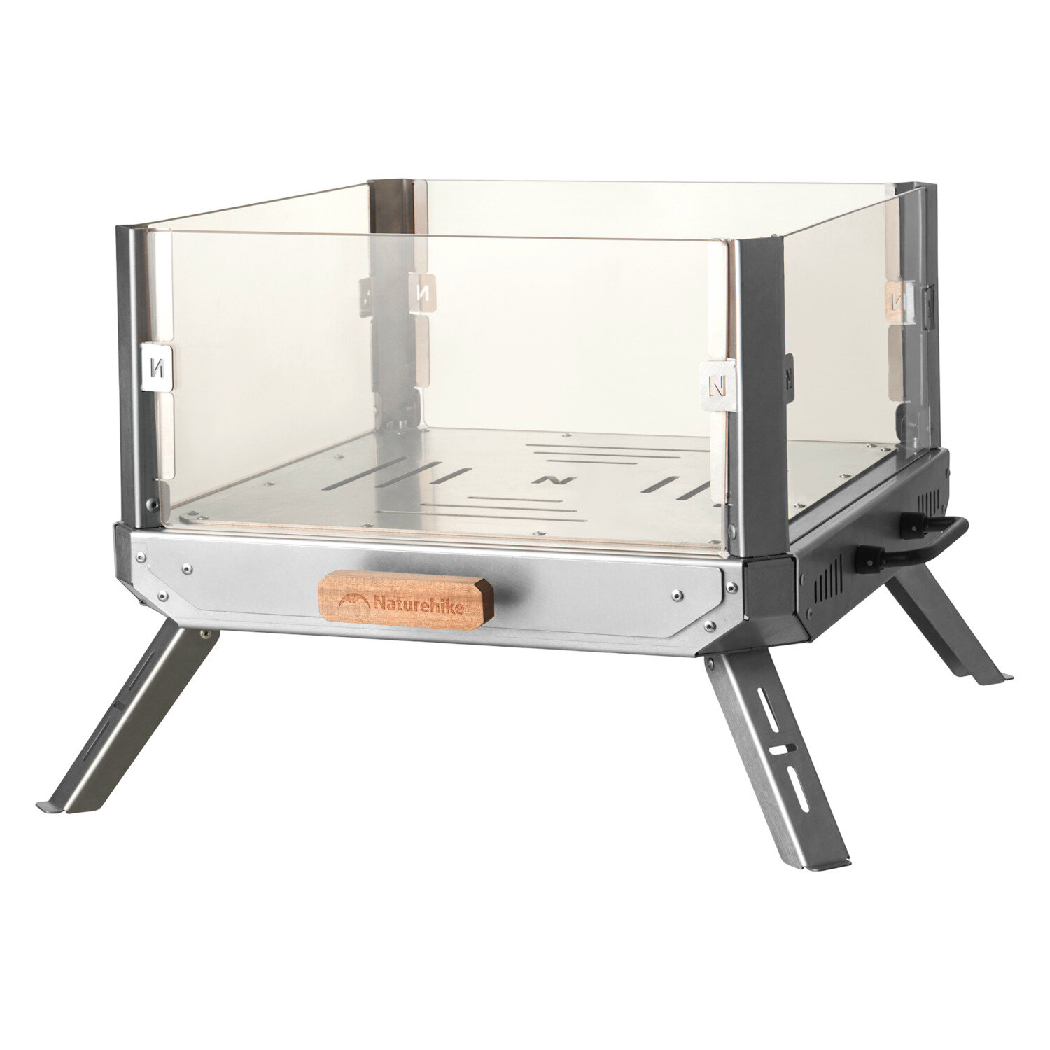 Гриль Naturehike Fire Viewing Glass Fire Stove Stainless Steel + Gridiron
