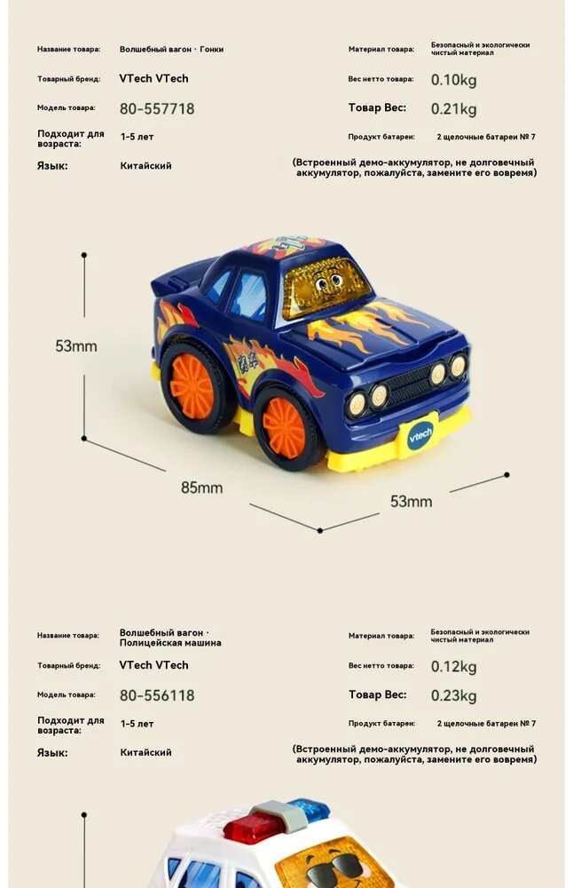 Игрушки для детей от 1 до 3 лет Vtech — фото 1