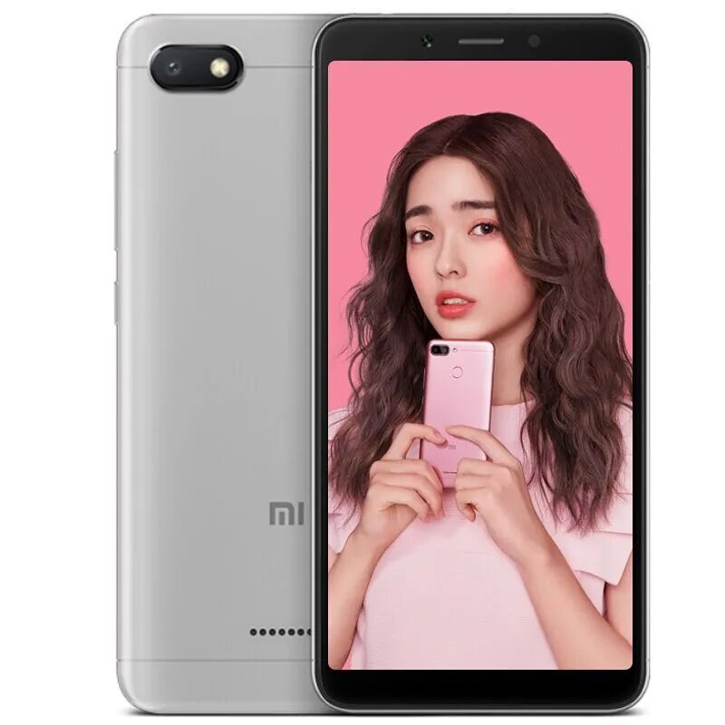 Xiaomi Смартфон Оригинальный Xiaomi redmi 6A 2GB 16GB 4G смартфон с подарками чехол и стекло Global 2/16 ГБ, Nano-SIM, серый
