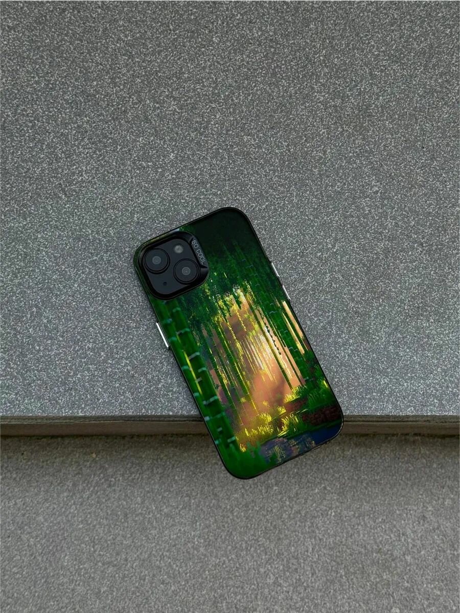 Чехол на Iphone 15 Plus minecraft — фото 1