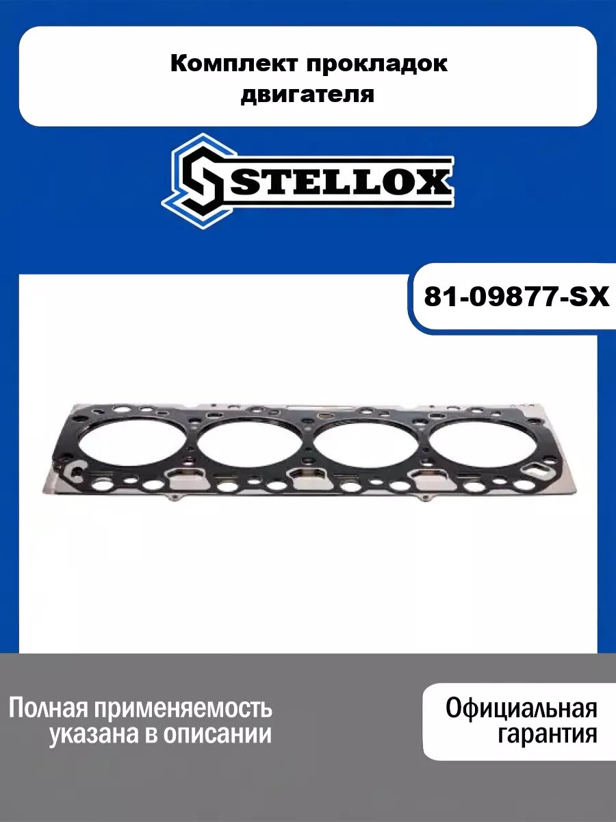 Комплект прокладок двигателя STELLOX 81-09877-SX