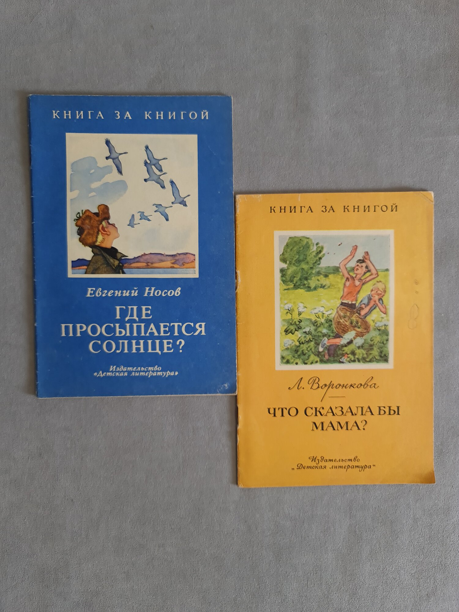 Носов Е. - Где просыпается солнце, Воронкова Л. - Что сказала бы мама, комплект из 2-х книг, 1978