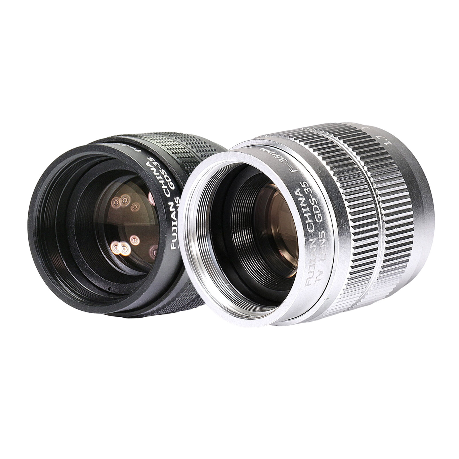 35 мм объектив с фиксированным фокусом F1.7 для системы Canon RF-S, серебристый, стандартный комплект с капотом