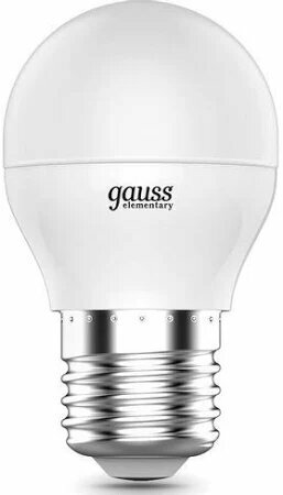 Лампа светодиодная Gauss Filament Vintage 6Вт цок: E27 шар 220B 4000K св. свеч. бел. нейт. (упак:1шт)