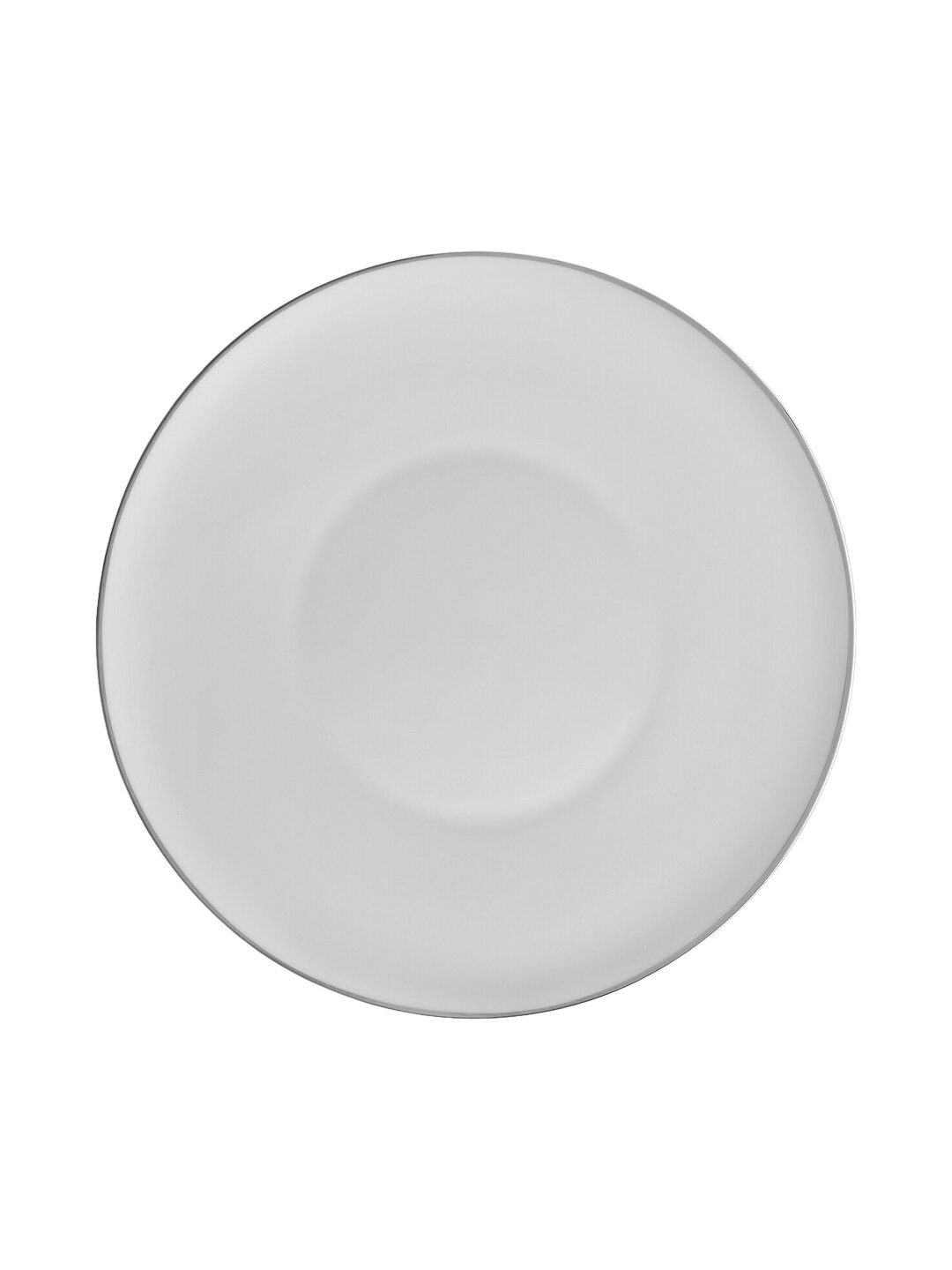 Тарелка Togas "Канни", фарфор, серебряная кайма, 23 см