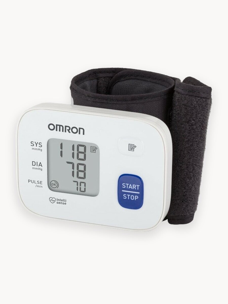 Тонометр OMRON мод. RS1 (HEM-6120-RU) на запястье (измер. артер. давления и частоты пульса автомат.)