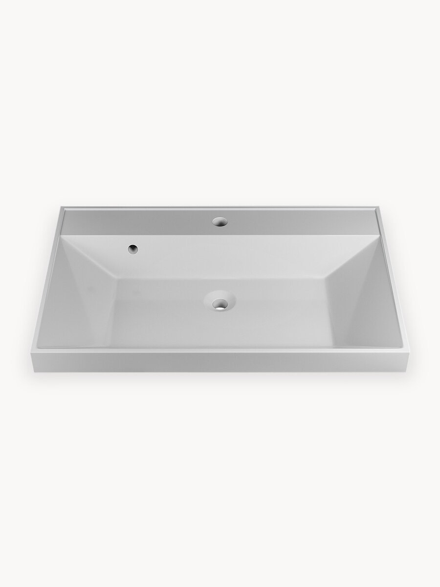 Раковина для ванной Uperwood Classic 70 см, белая глянцевая