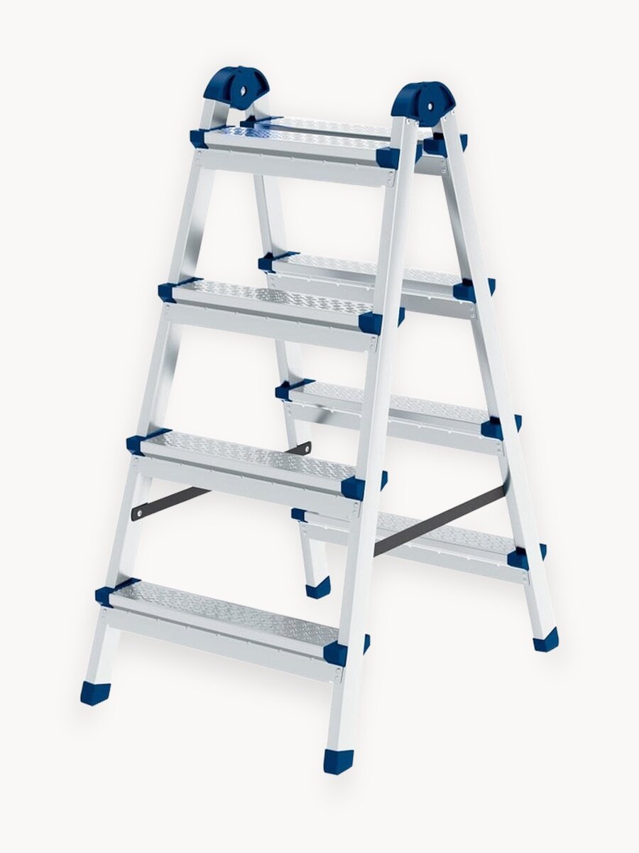 Двухсторонняя стремянка СИБРТЕХ 4 ступени 97984 из качественной стали