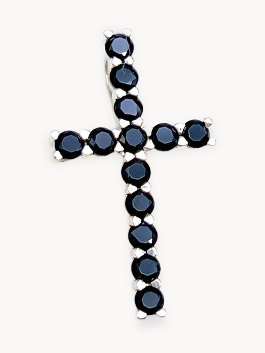 Подвеска, серебро, 925 проба, родирование, шпинель