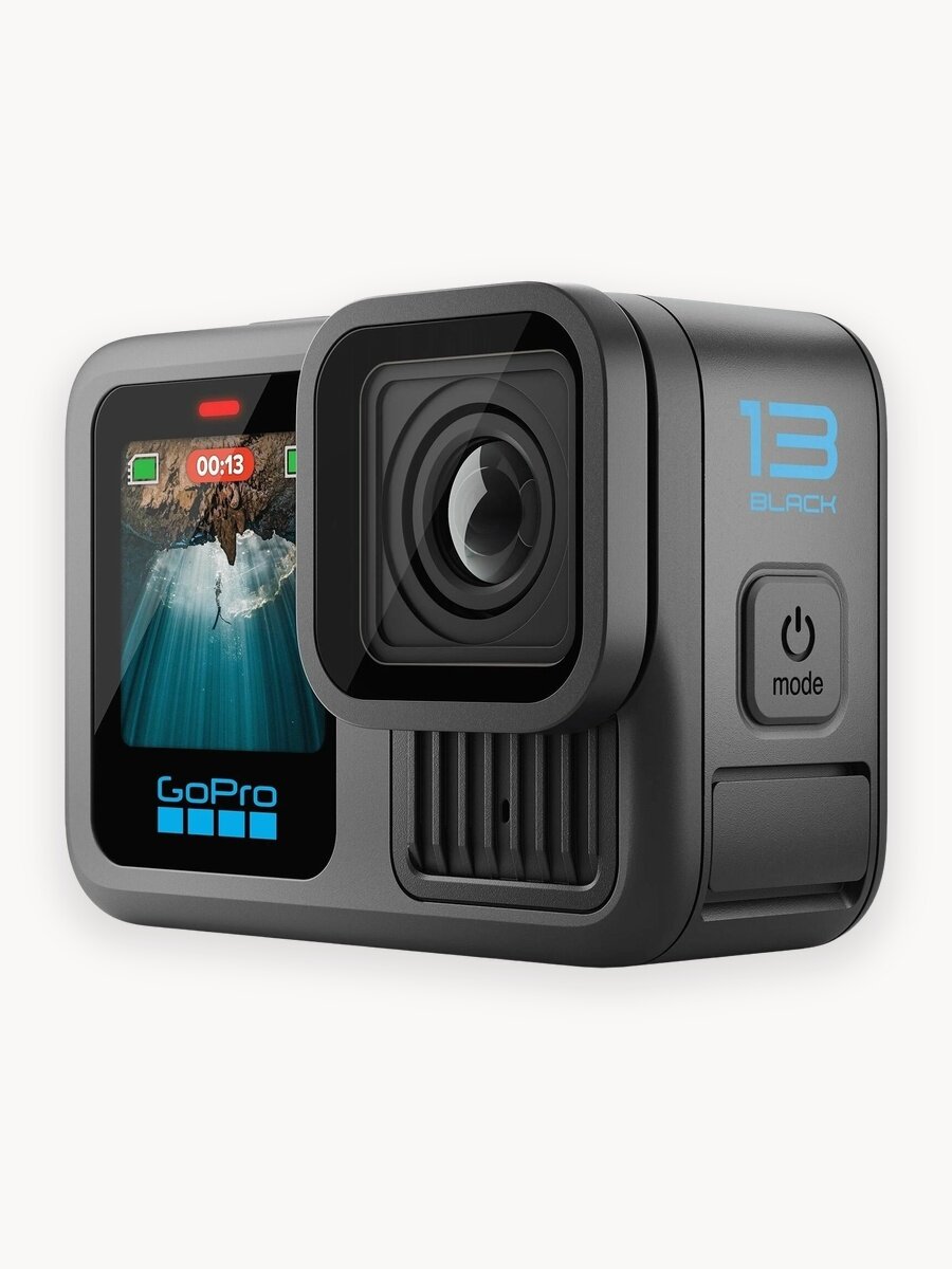 Экшн камера: GoPro Hero 13 Black(Черный) (5K, 60FPS, 1900mah, IP68)
