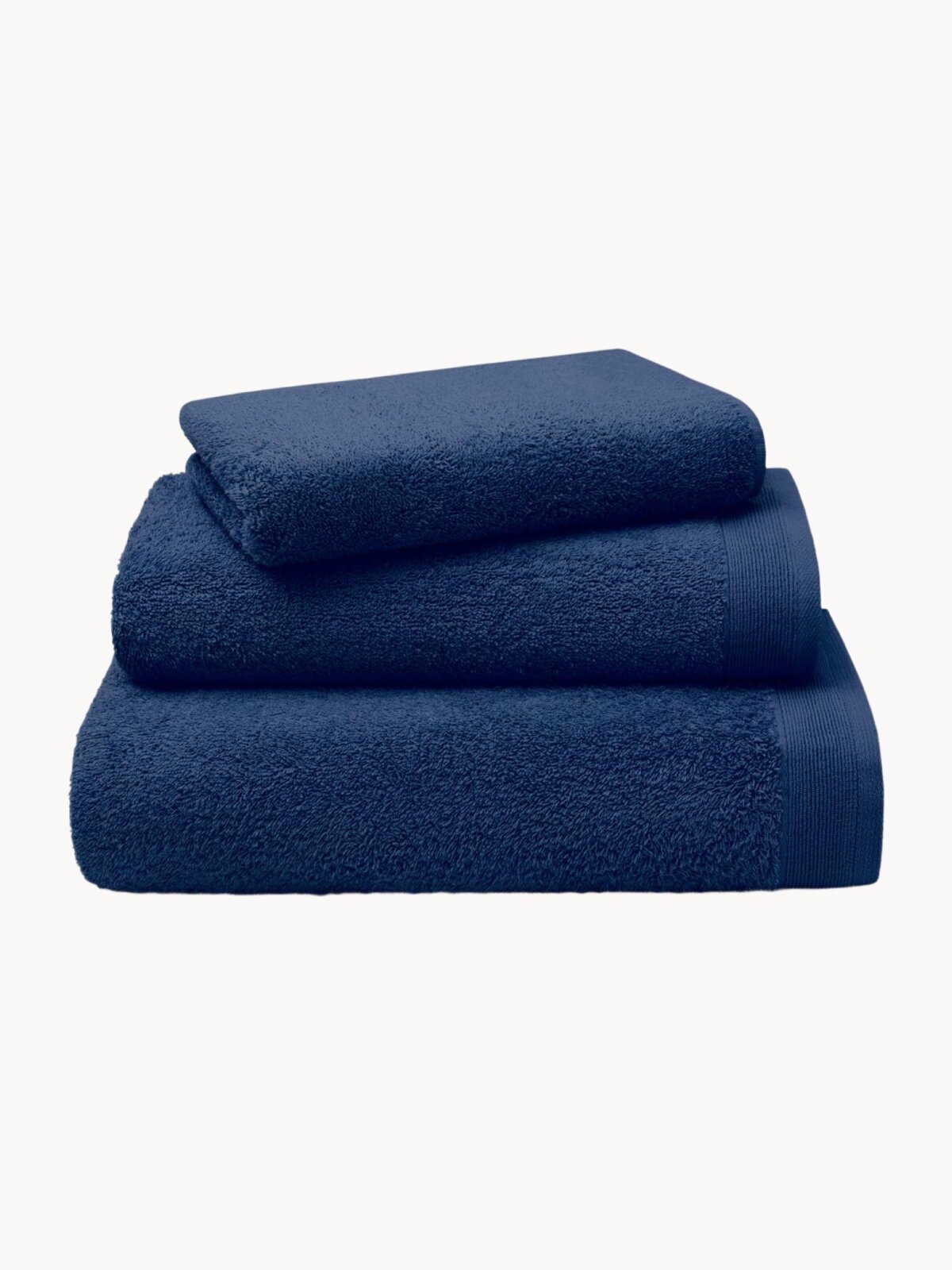 Набор полотенец махровых, Guten Morgen 3 шт, 30х50, 50х100, 70х140, хлопок 100%, 500 г/м2, Темно-синий