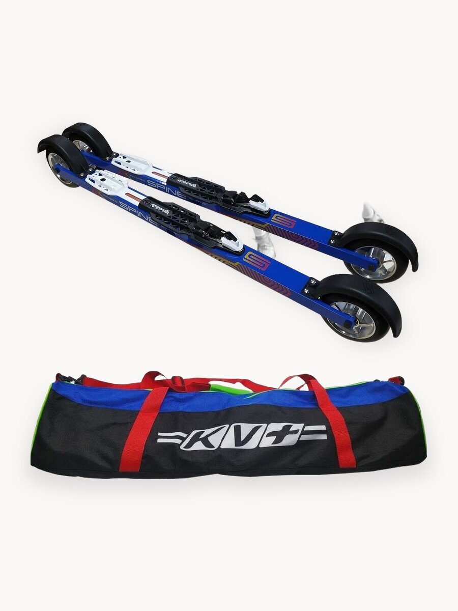 Комплект лыжероллеры SPINE Concept Skate d-100 mm Каучук №3 +Rottefella с чехлом KV+