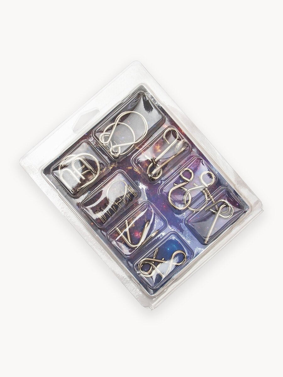 Набор Головоломки металлические "Галактика" N 1/3, подарочный набор из 8 шт. для детей и взрослых