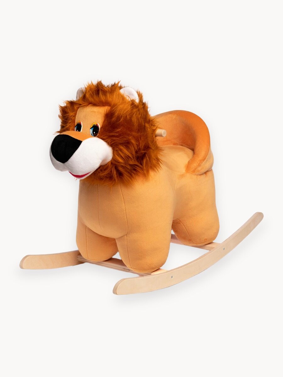 Лошадка качалка детская со спинкой для малышей Нижегородская игрушка