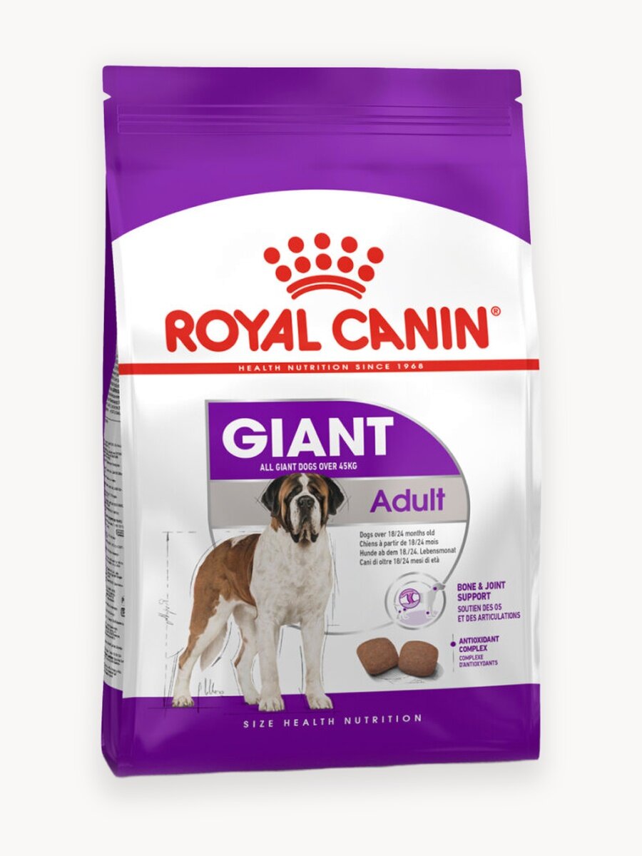 Сухой корм для собак Royal Canin Giant Adult для очень крупных пород, 4 кг