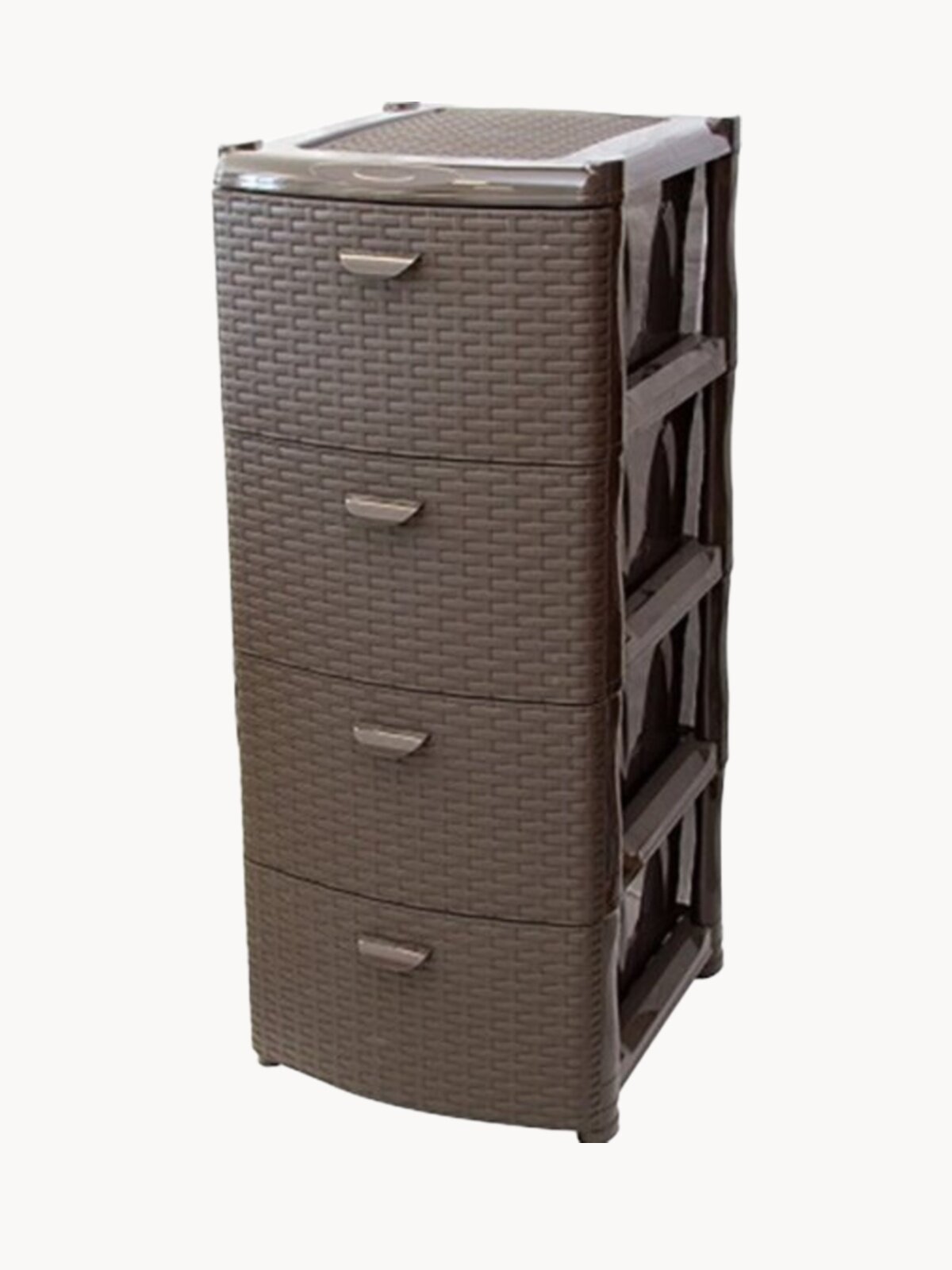 Комод Idea ротанг (4 секции) М 2812 коричневый ротанг