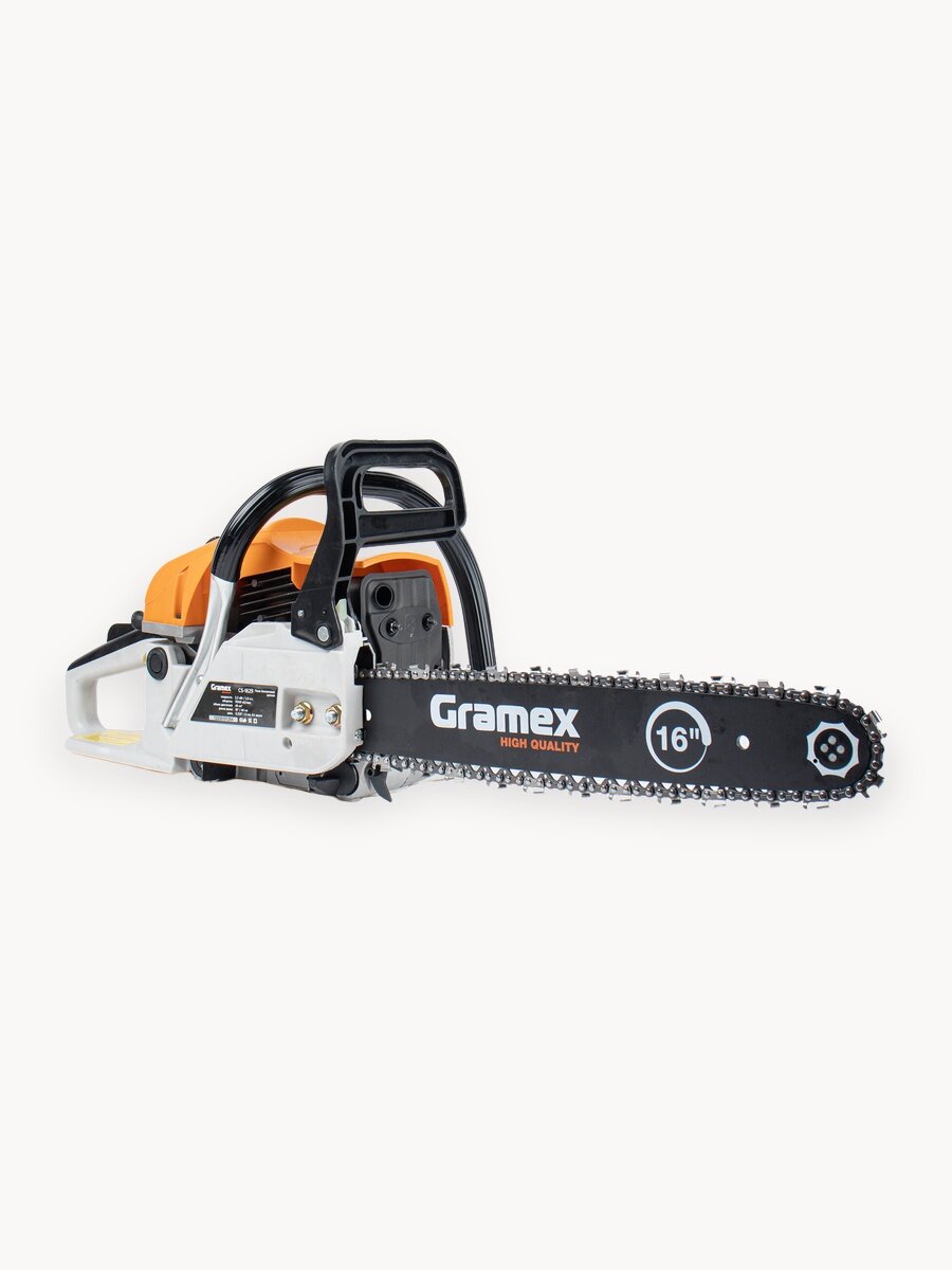 Бензопила цепная бензиновая GRAMEX GS-1629 (2,9л. с, шаг 0,325, шина 405мм)