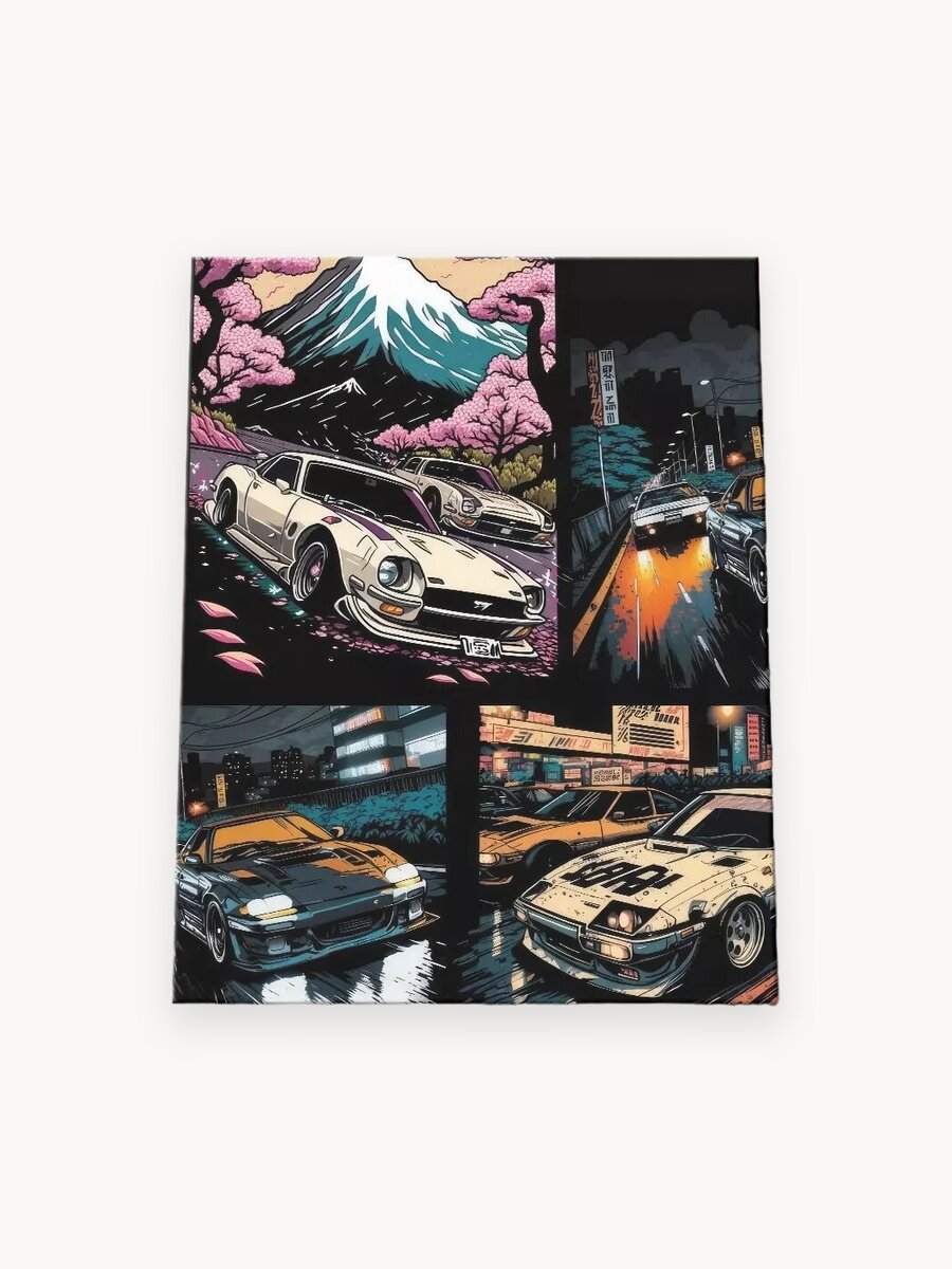 Картина на стену Комикс jdm, японский стиль 45x60 см