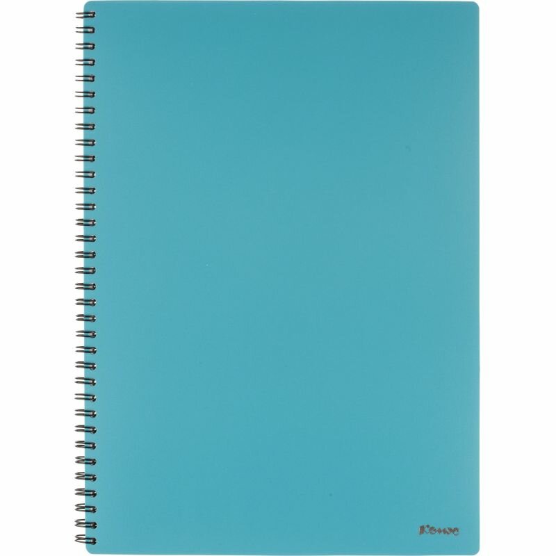 Комус Бизнес-тетрадь, А4, 100 л, клетка, голубая