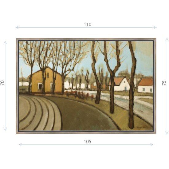 Картина Декор Депо Константина Малютина ВДНХ. Апрель Матовый холст в раме 75х110 см