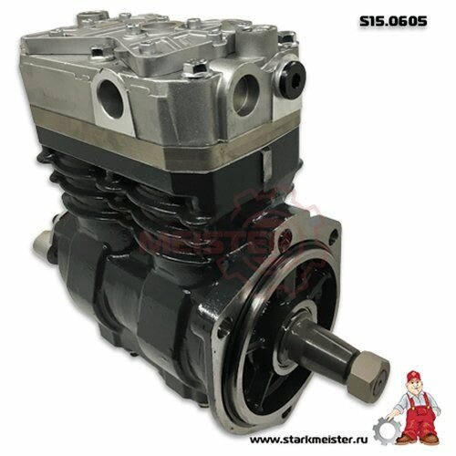 Компрессор воздушный 2-х цилиндровый (Knorr-Bremse: K022249N00) New Type Iveco Stralis, EuroTrakker STARKMEISTER S150605