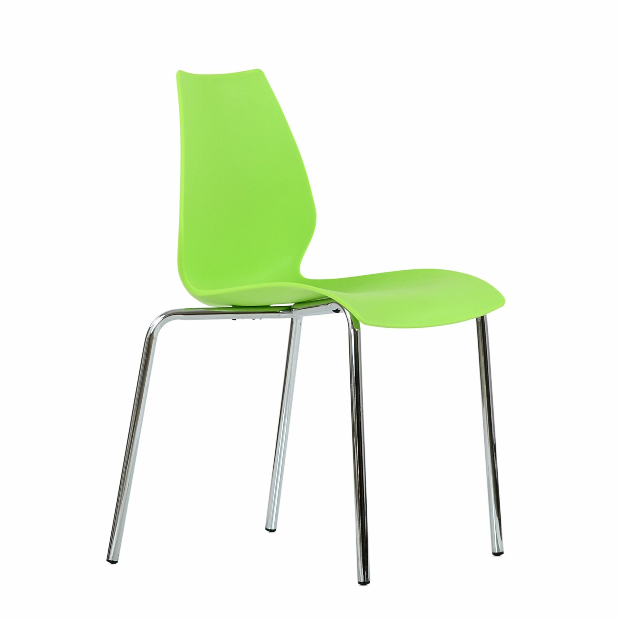 Стул Lili STOOL MARKET зеленый, пластик, металл, твердое сиденье, без подлокотников