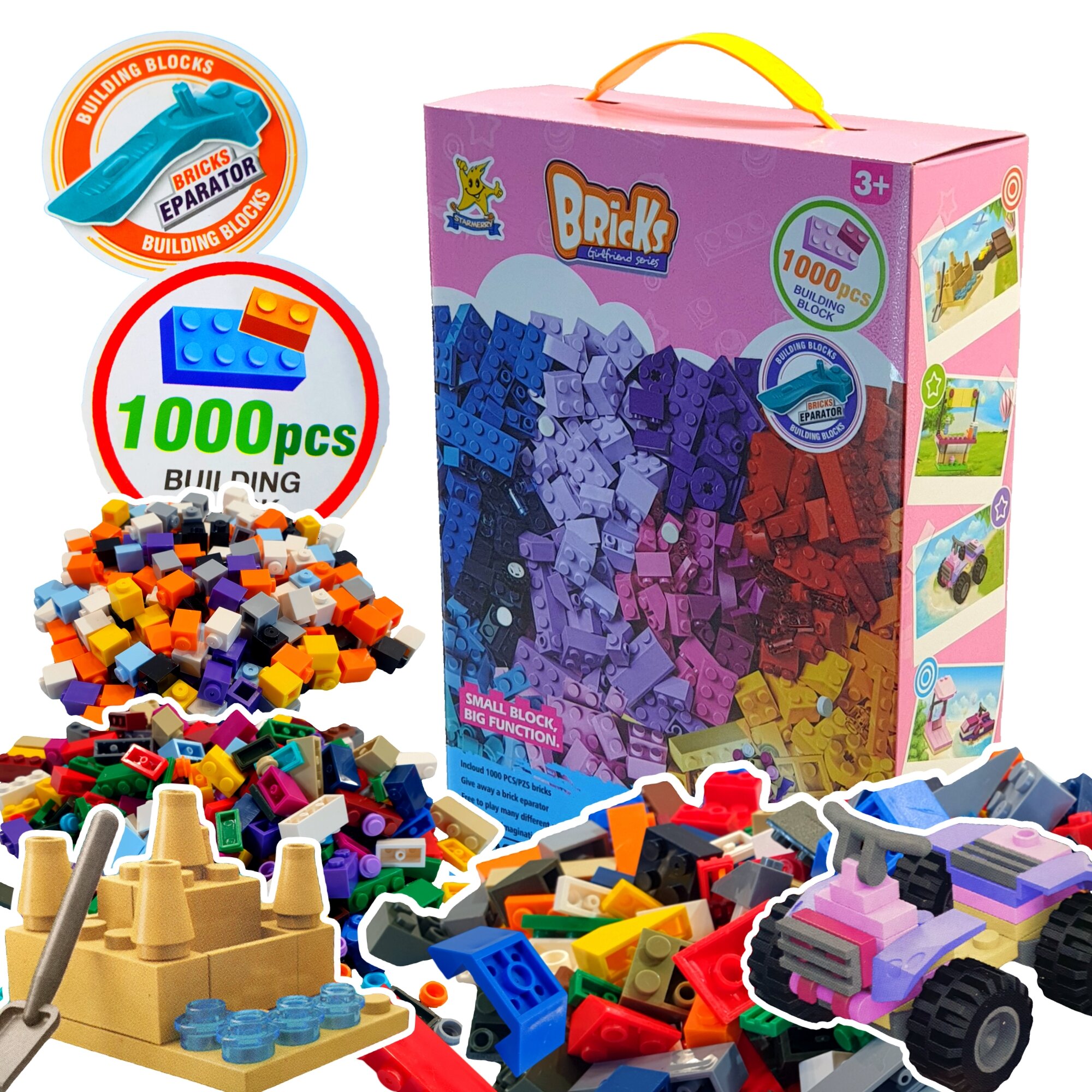 Конструктор для девочек Городская фантазия 1000 деталей