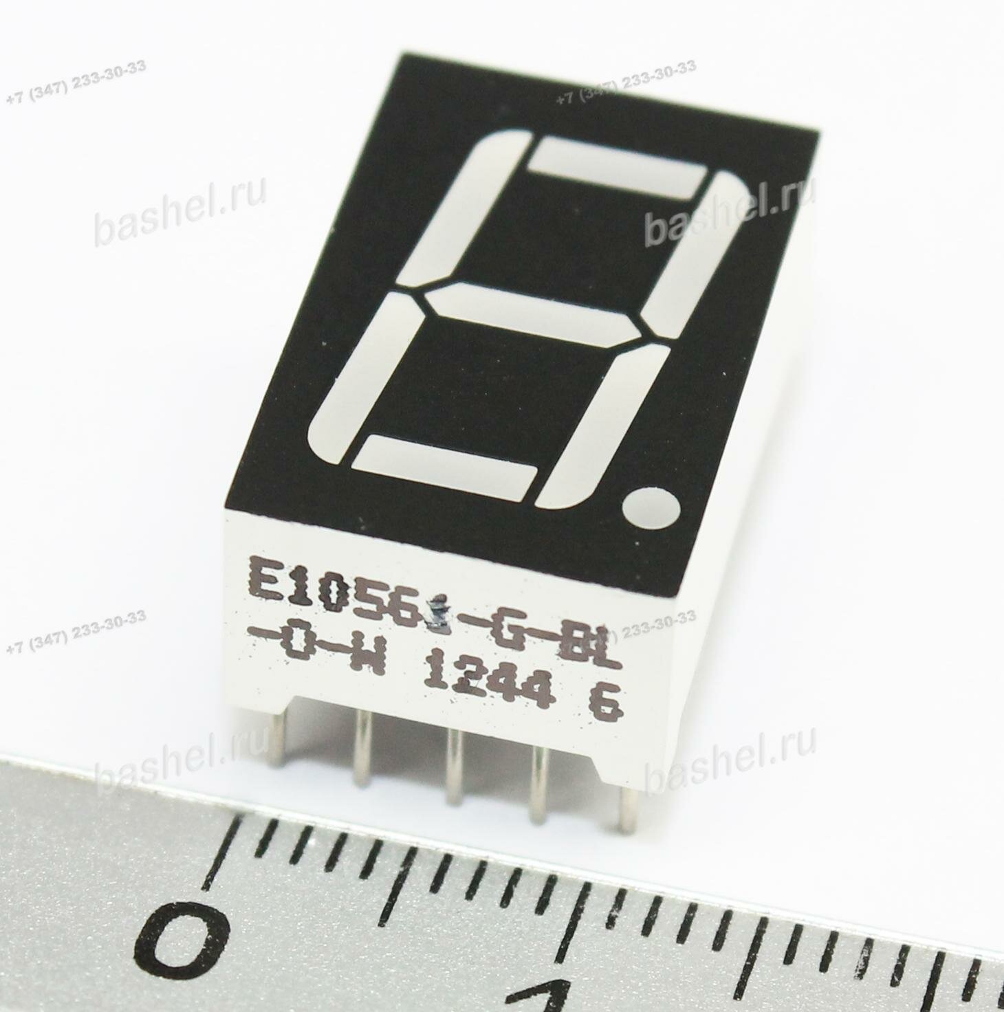 E10561G-BL-0-W, Индикатор, 1X0,56", OA, синий