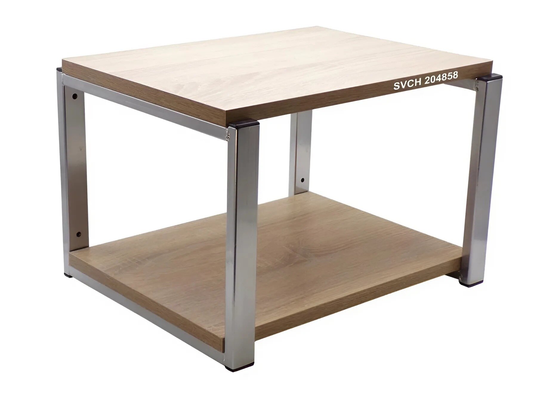 Полка для микроволновки GARROSS "SIBERIA 204858", две полки 30х40 см, высота 25 см, каркас под хром, цвет полок сонома