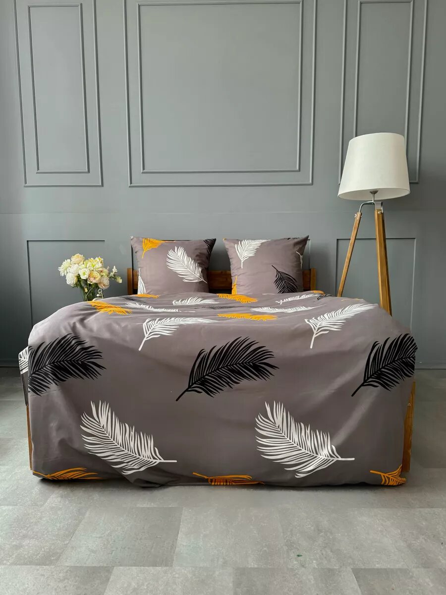 Постельное белье 2 спальное с европростыней полисатин