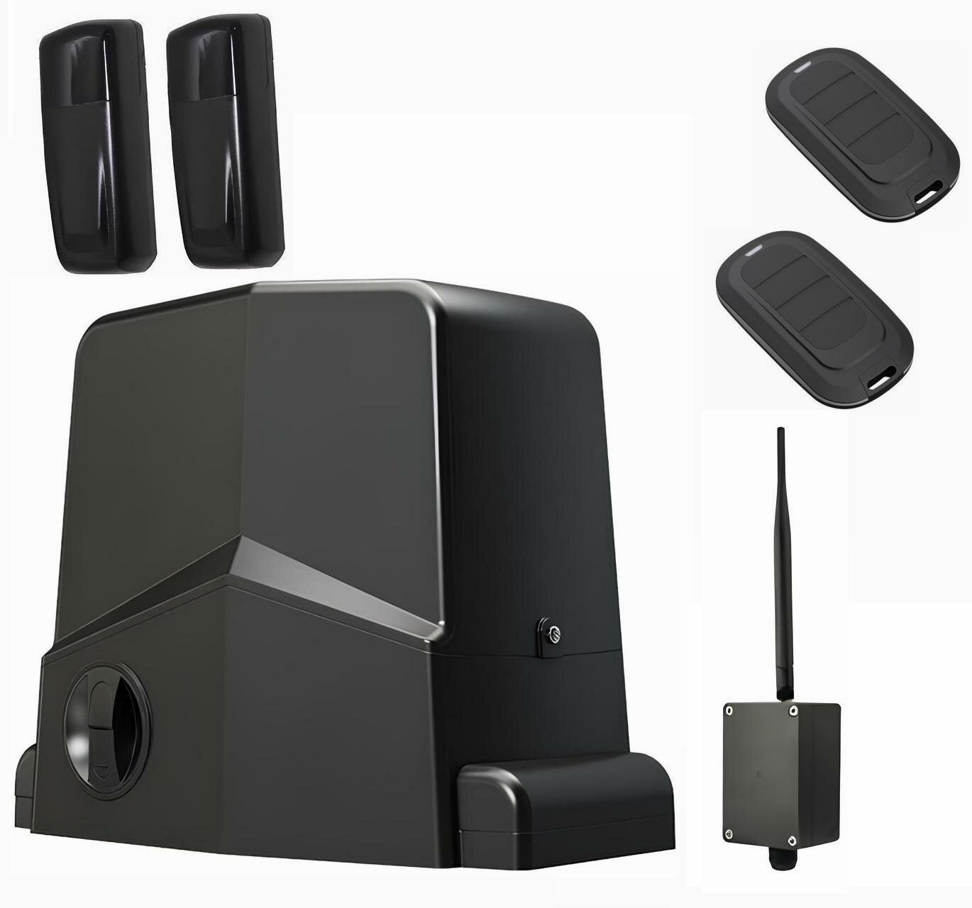 Автоматика для откатных ворот ARW-600MKIT F-BT, комплект: привод, фотоэлементы, 2 пульта, Bluetooth-модуль