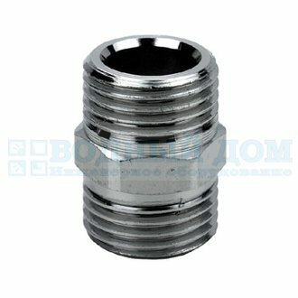 Ниппель 1 дюйм хромированный