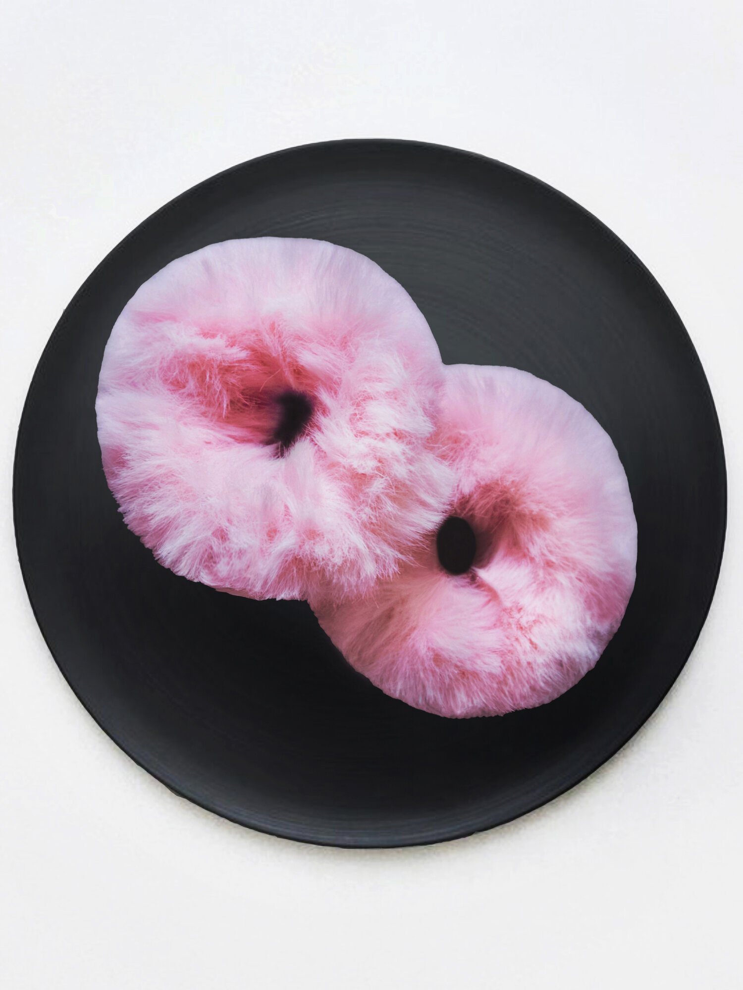 Резинки для волос розовые пушистые нарядные, 2 штуки в наборе