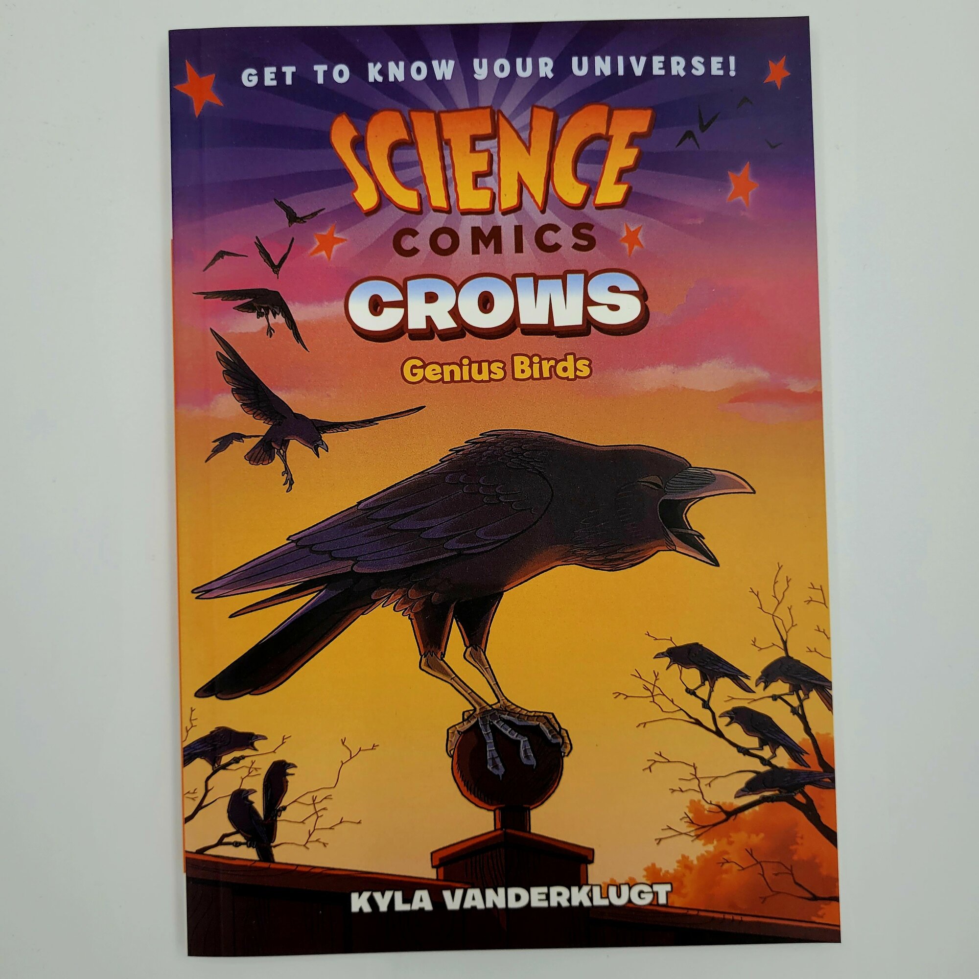 Научный комикс на английском языке. Science Comics. Crows. Genius Birds