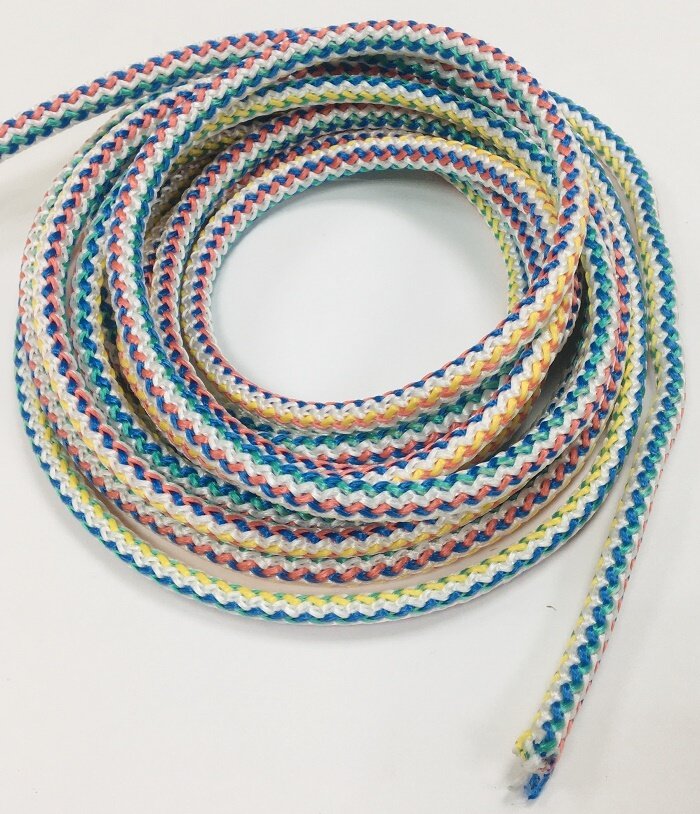 Веревка / шнур хозяйственный / d 10 мм длина 15 м цветной полипропиленовый пр-во Беларусь (650 кгс на разрыв) прочный легкий ДомовоД ШХЦ10-15