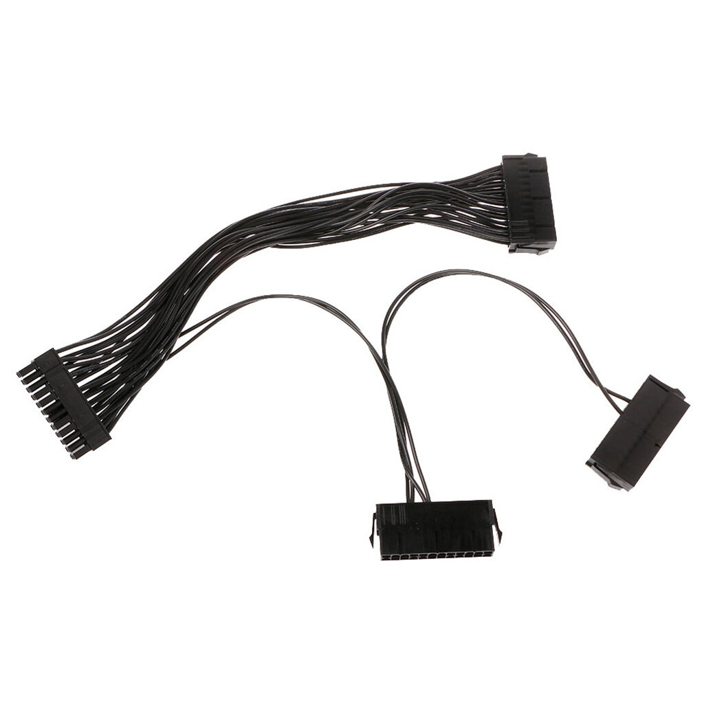 24-контактный 20 + 4-контактный кабель-адаптер питания ATX с двумя блоками питания для синхронного запуска майнинга