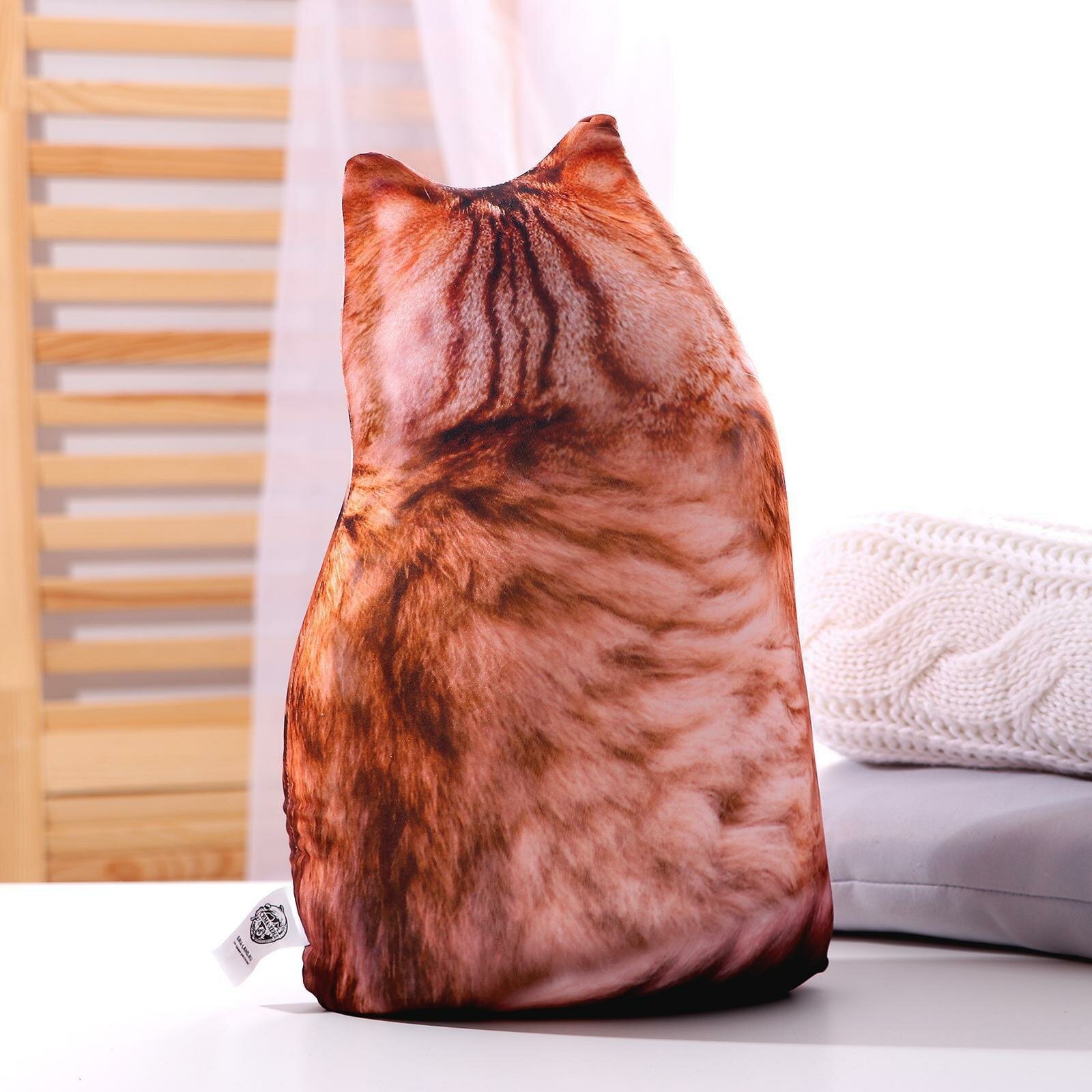 Игрушка антистресс mni mnu "Котик", полиэстер, размер 29х37 см — фото 1