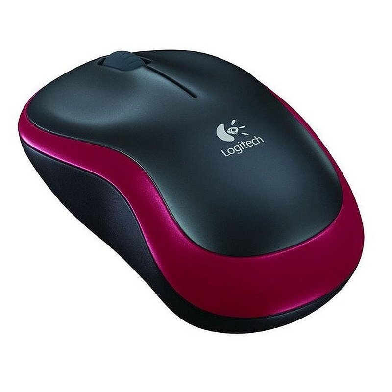 Компьютерная мышь Logitech красная, беспроводная, M185 (910-002240/910-002633)