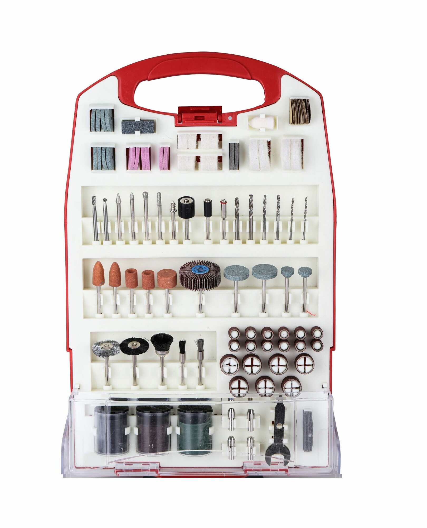 Набор принадлежностей для гравировальных машин P.I.T. 188 предметов, пластиковый кейс(ASET11-0188)