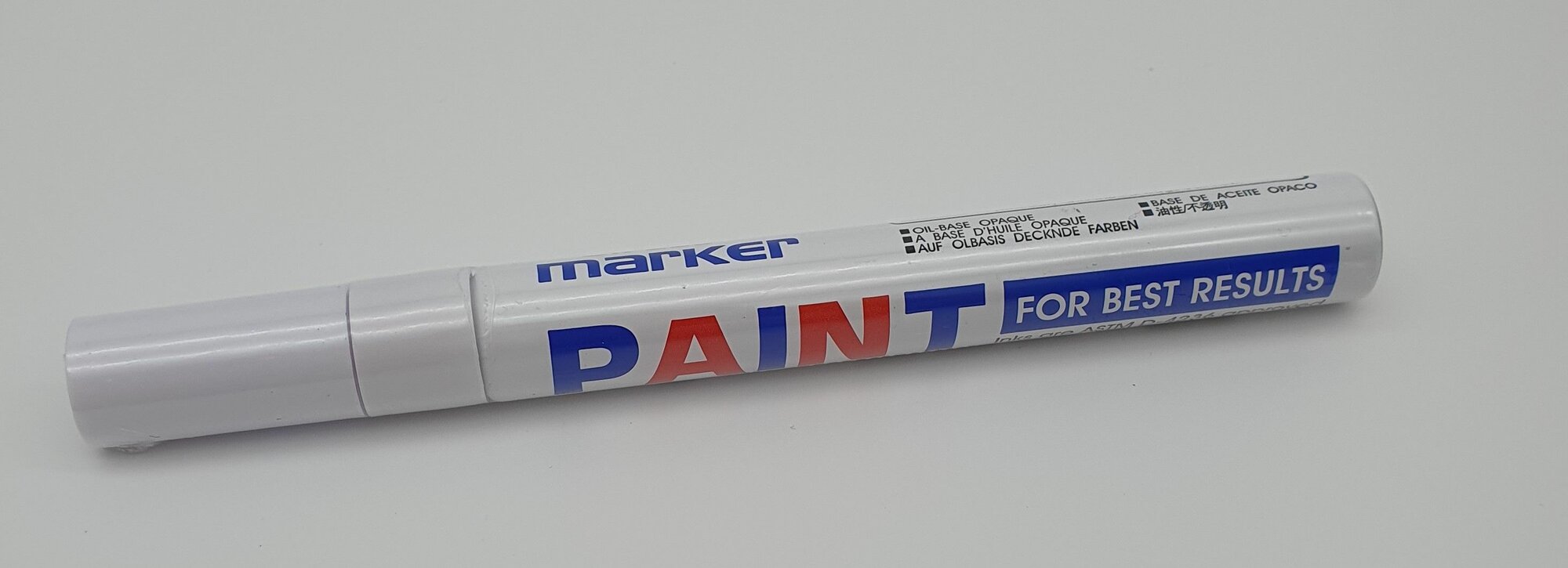 Маркер лаковый белый 4мм OR-220