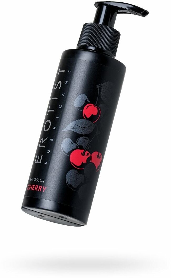 Массажные масла и свечи Erotist Lubricants Массажное масло Erotist CHERRY с ароматом вишни - 150 мл.