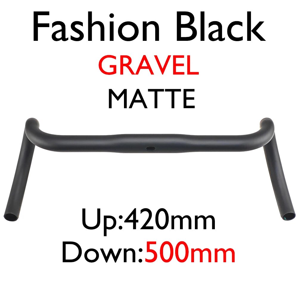 Руль гравийный Fashion Black Matte 420/500 мм