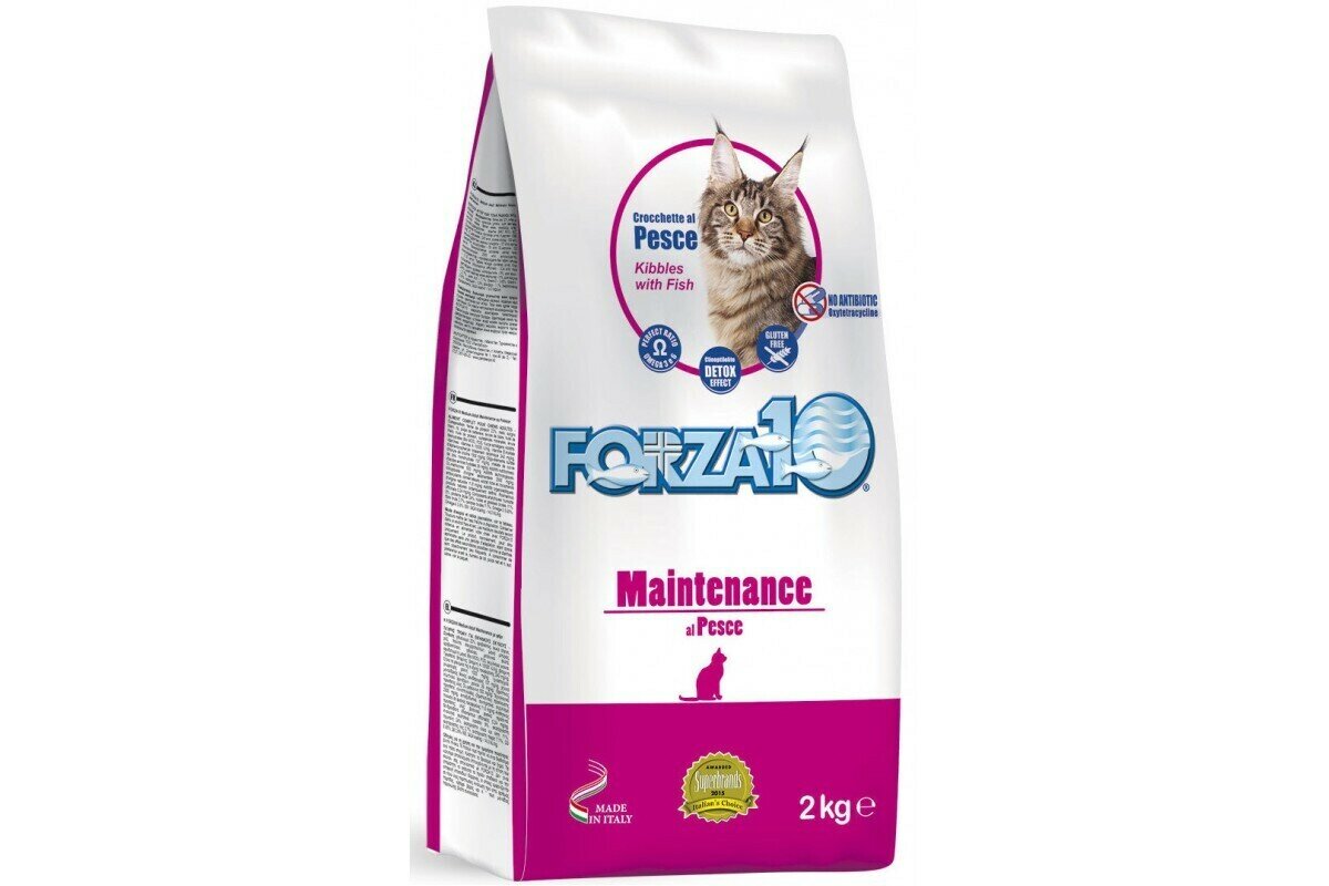 Forza10 Maintenance сухой корм для взрослых кошек с рыбой - 2 кг