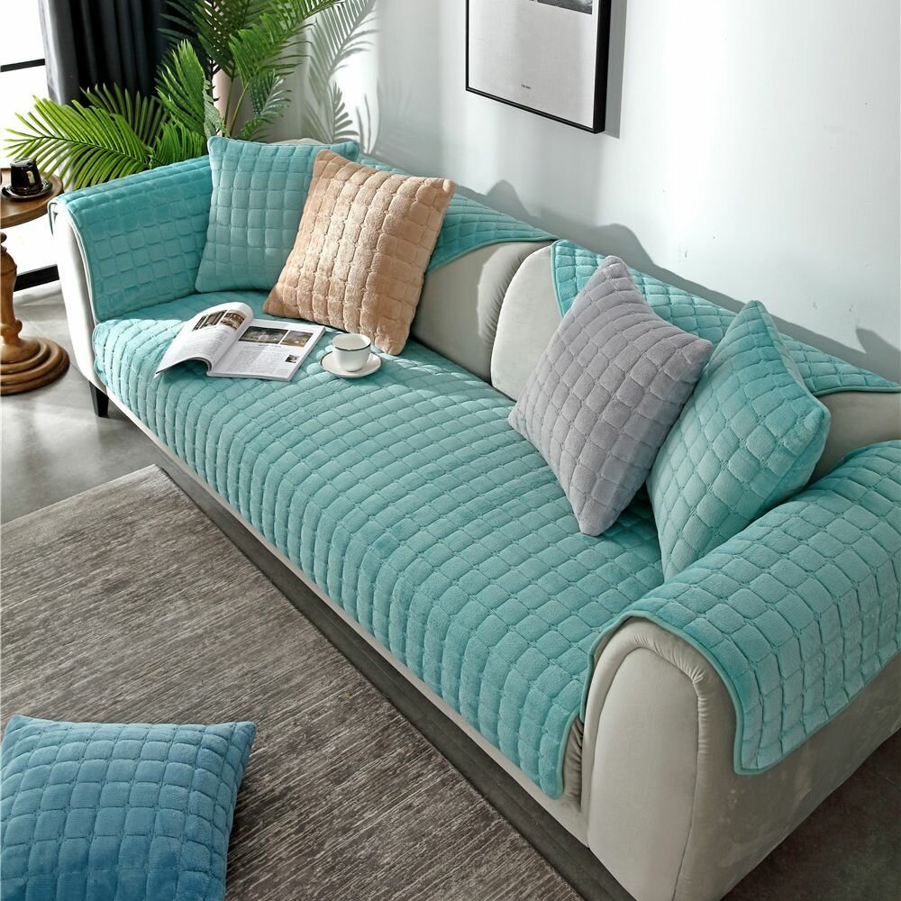 Дивандек для дивана, теплый Фланель, 110x210см