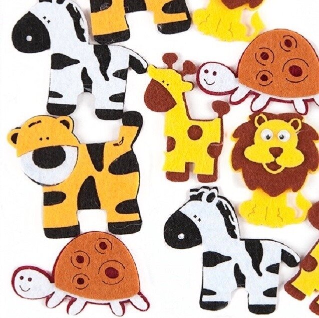 Набор для декора и рукоделия из фетра "Зоопарк" (10 шт. в упак.)