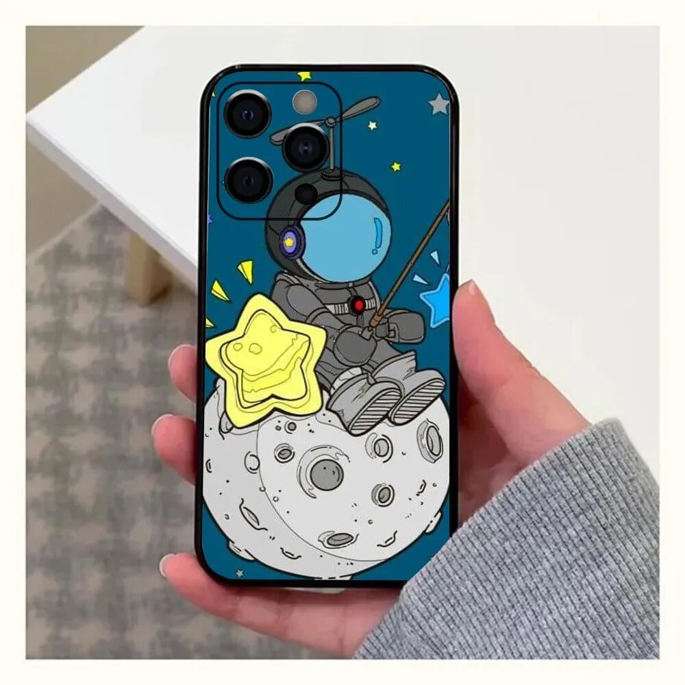Милый детский чехол для телефона «Астронавт» для Apple iPhone 15,14,13,12,11, Pro, X, z5, iPhone13